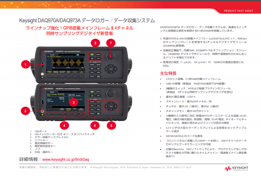 34970A データ収集/データロガーからDAQ970Aへの置き換え